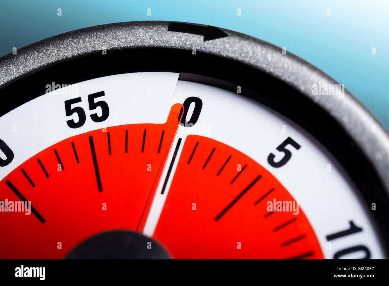 Macro Of A Kitchen Egg Timer - 1 hour / 60 minutes Stock Photo - Alamy