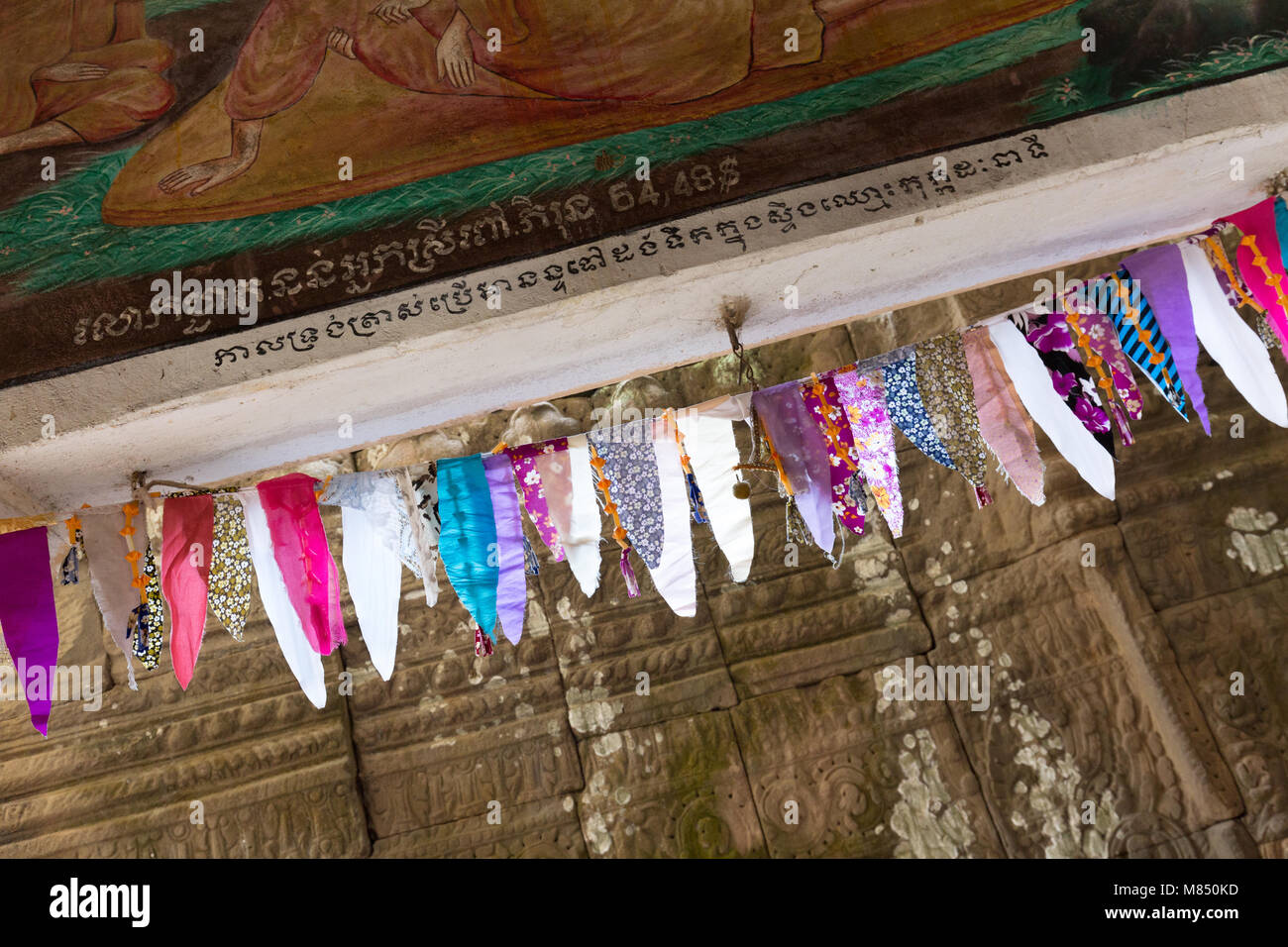 Buddhist flags hi-res stock photography and images - Alamy