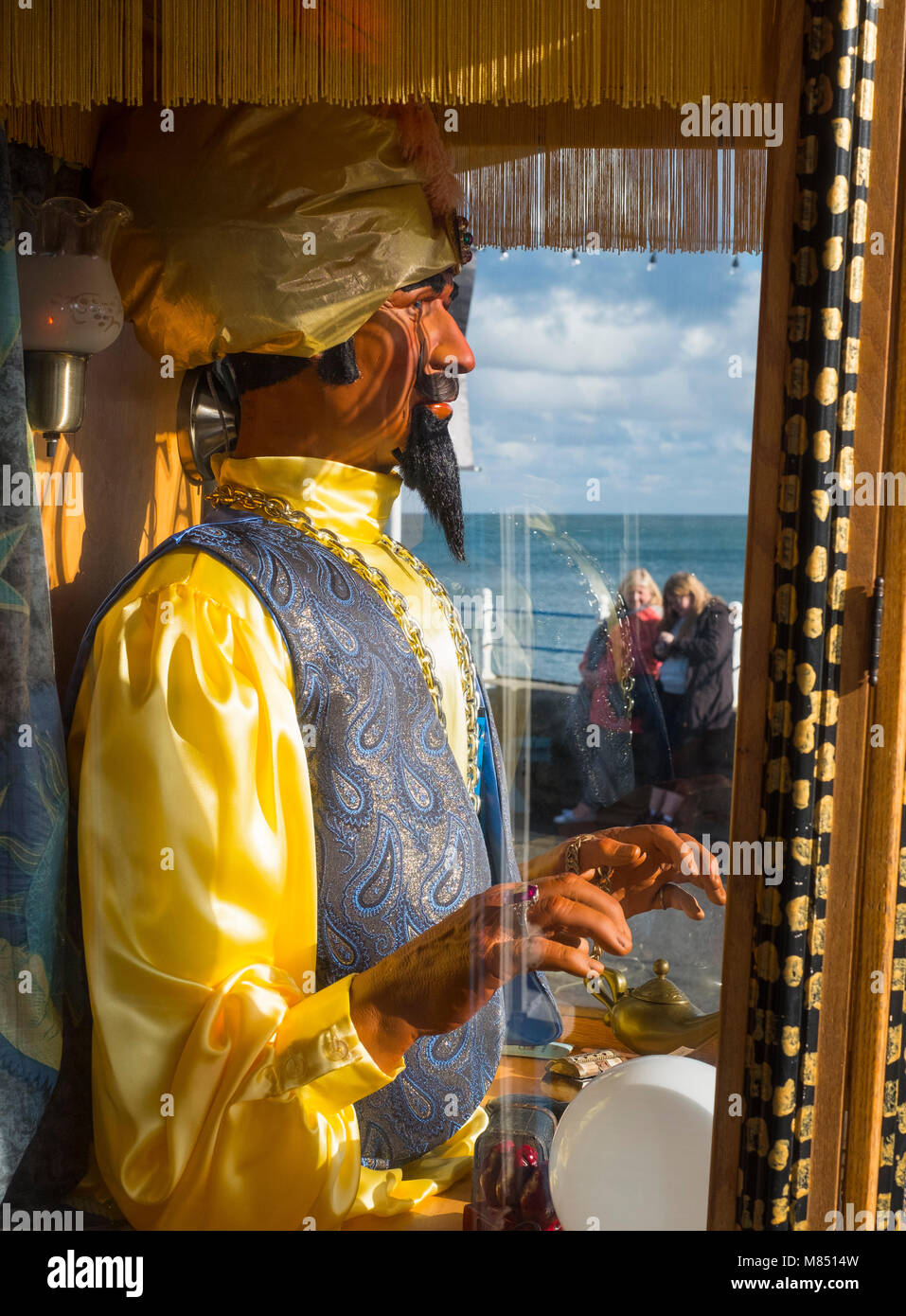 Zoltar fortune telling machine on Llandudno Pier, Conwy, Wales, UK ...