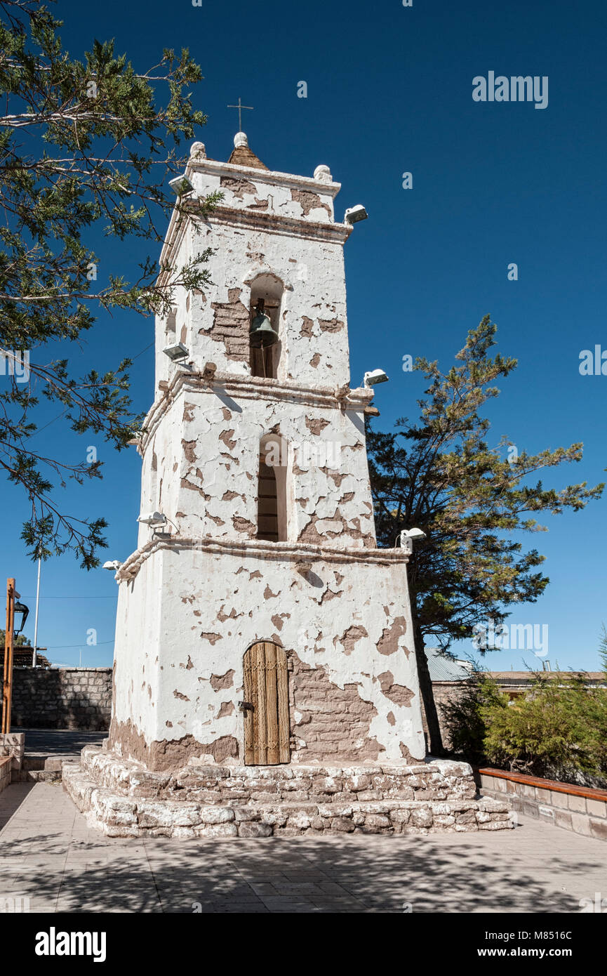 Bell Tower of the Church (Campanario de San Lucas) at Toconao Village ...