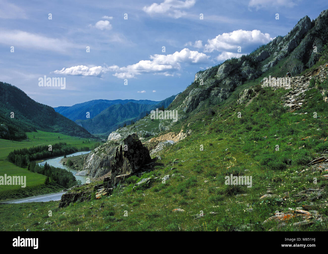 Chuja river in Altai mountains, Russia Stock Photo - Alamy