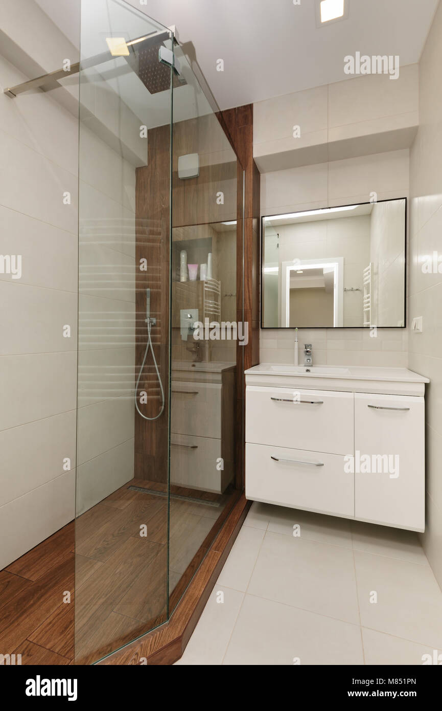 Modern bathroom interior Stock Photo - Alamy