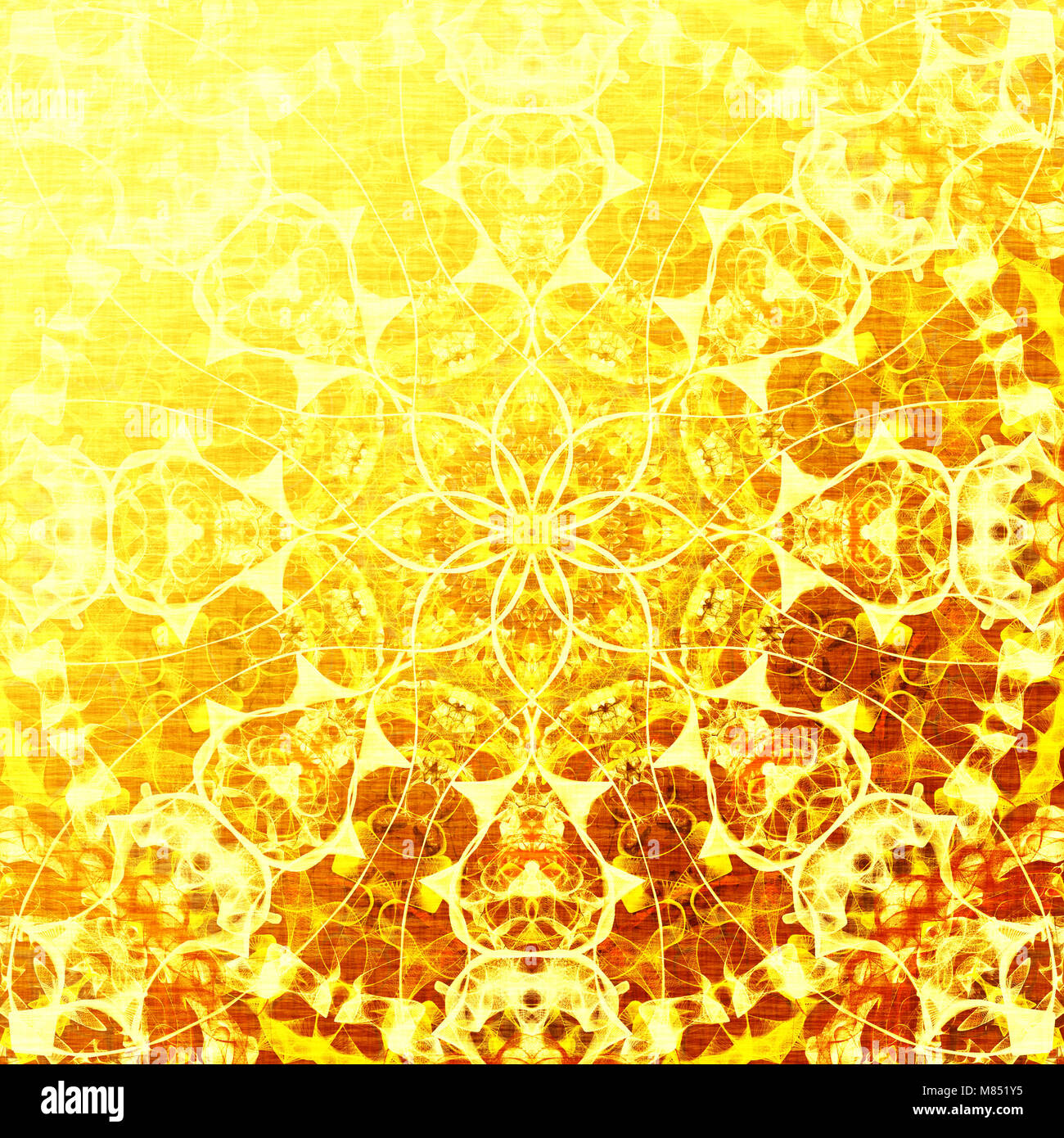 Golden festive pattern, metallic oriental circle with traditional ...