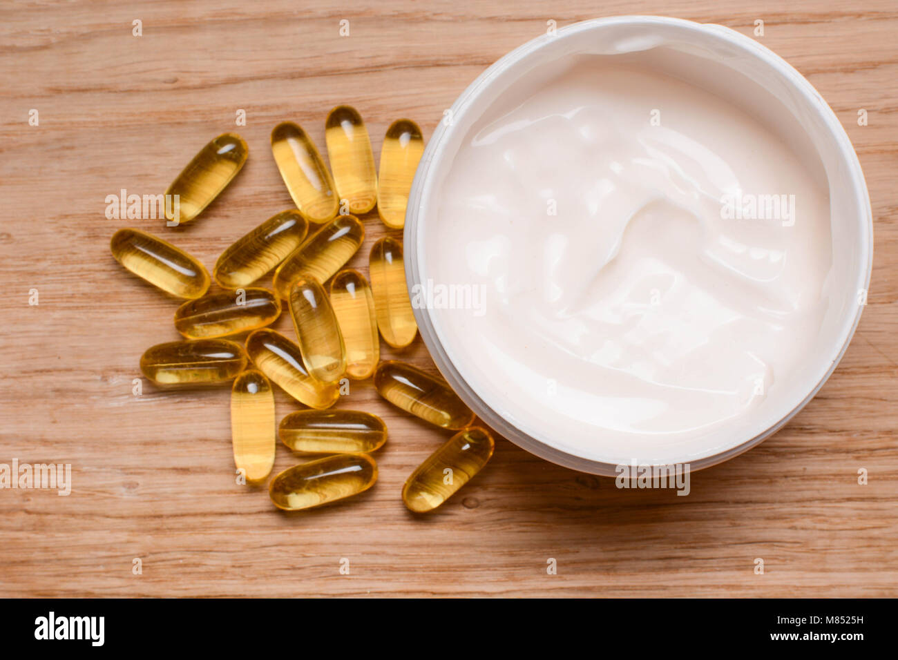 Set of care cream and Fish oil capsules with omega 3 and vitamin D ...