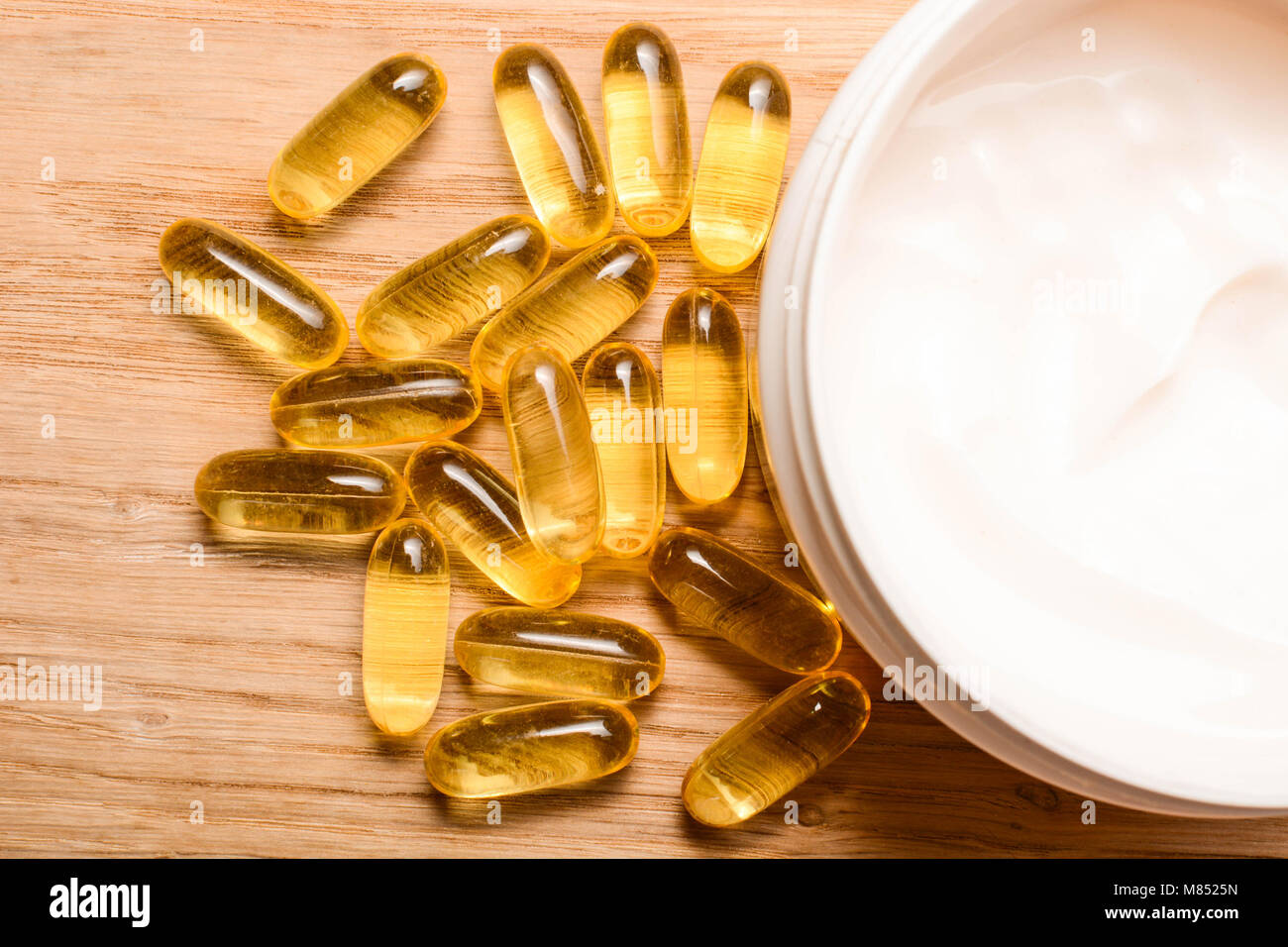 Set of care cream and Fish oil capsules with omega 3 and vitamin D ...