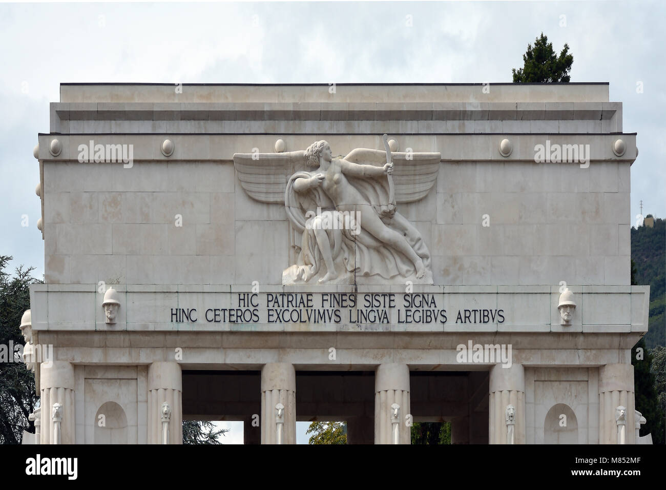 Victory Monument on the Victory Square in Bolzano - Italy Stock Photo ...