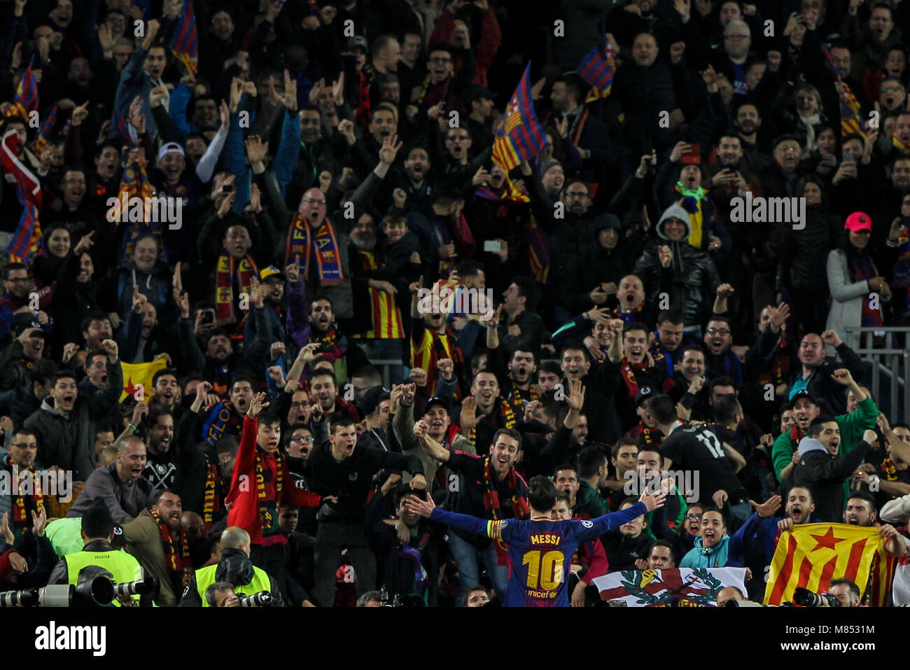 Barcelona, Spain. 14th Mar, 2018. 14th March 2018; Lionel Messi, #10 ...