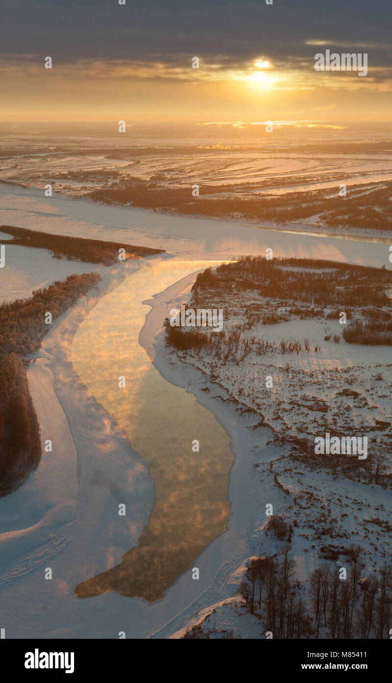 Beautiful landscape river snow hi-res stock photography and images - Alamy