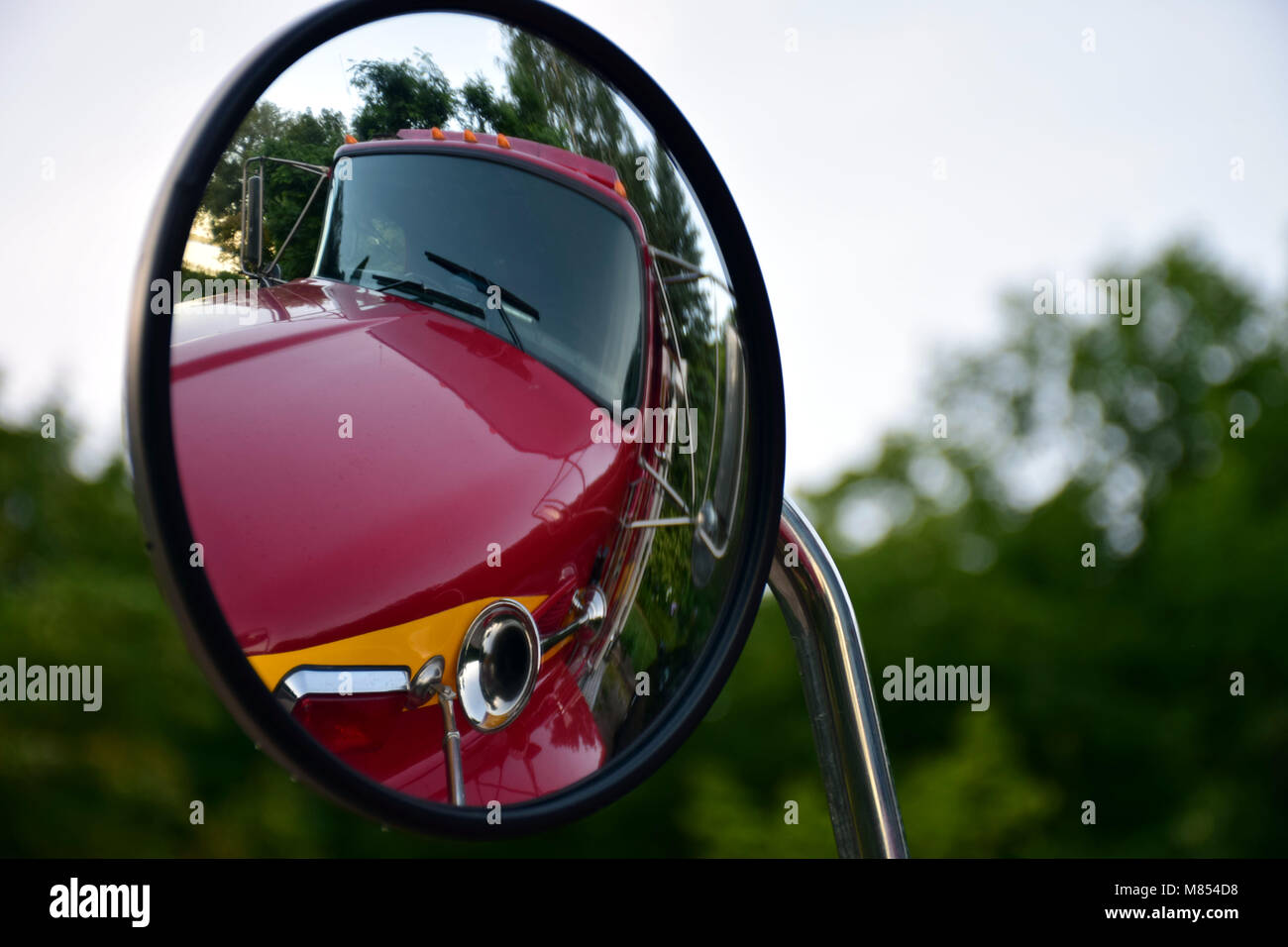 Objects in the mirror may be closer than they appear. Reflection of a ...