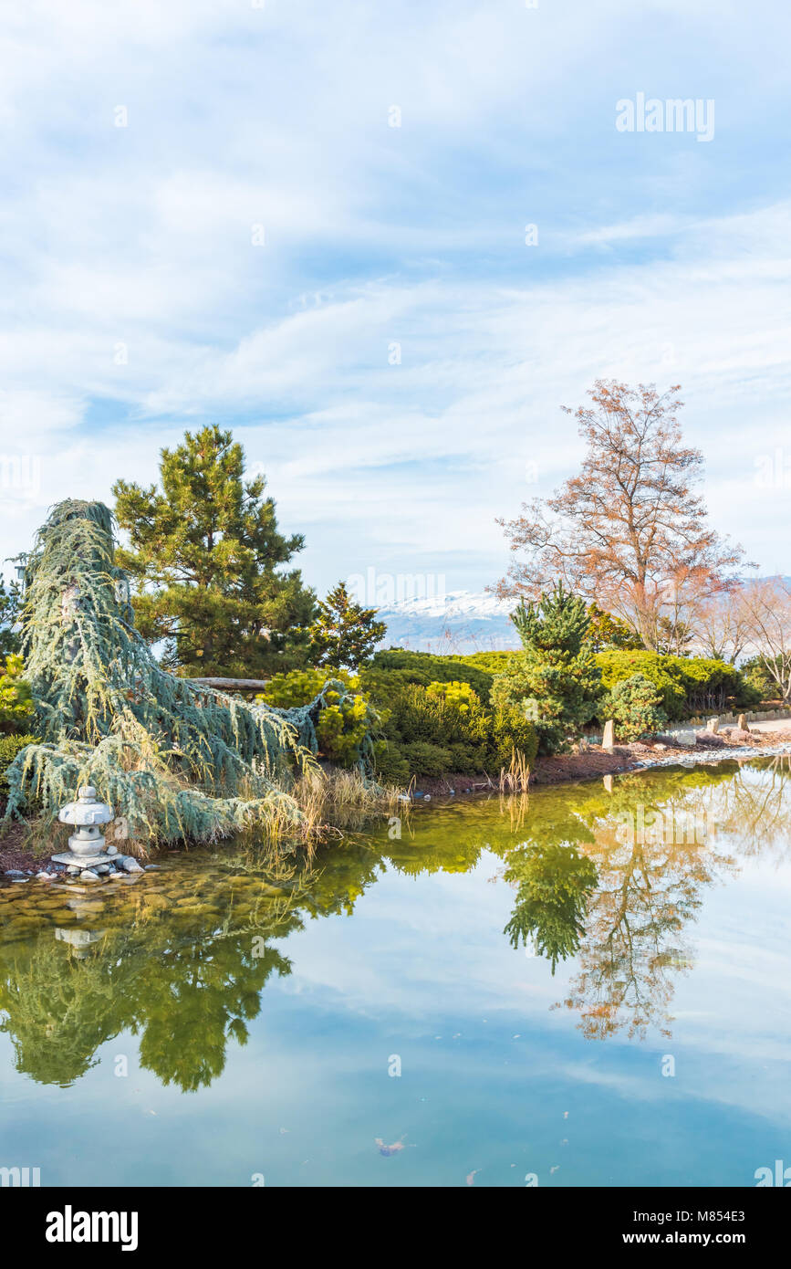 The Ikeda Japanese Garden, located behind the Penticton Art Gallery, is ...