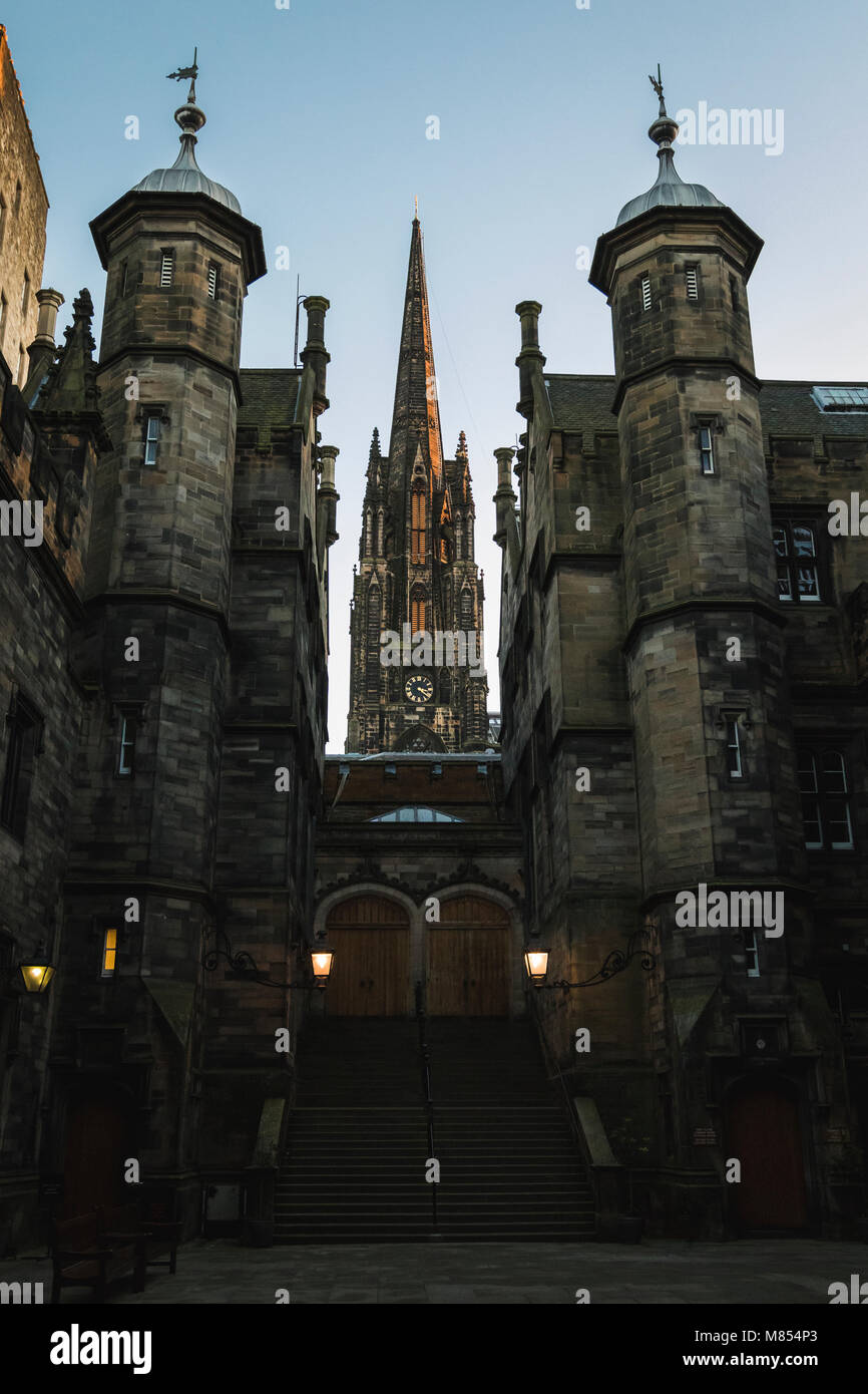 The Hub and New College Edinburgh University Stock Photo - Alamy