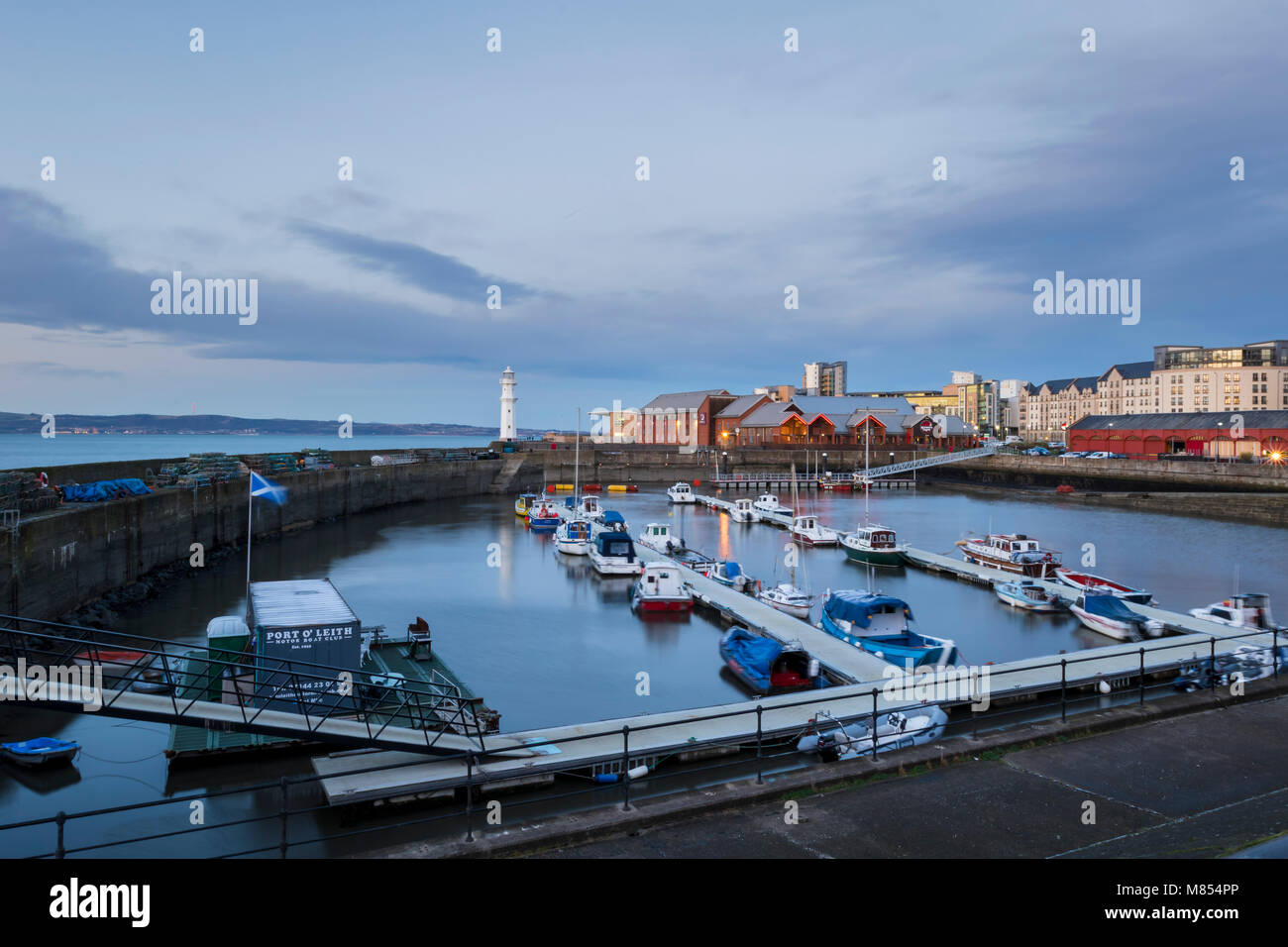Newhaven Bay Marina, Edinburgh Stock Photo - Alamy