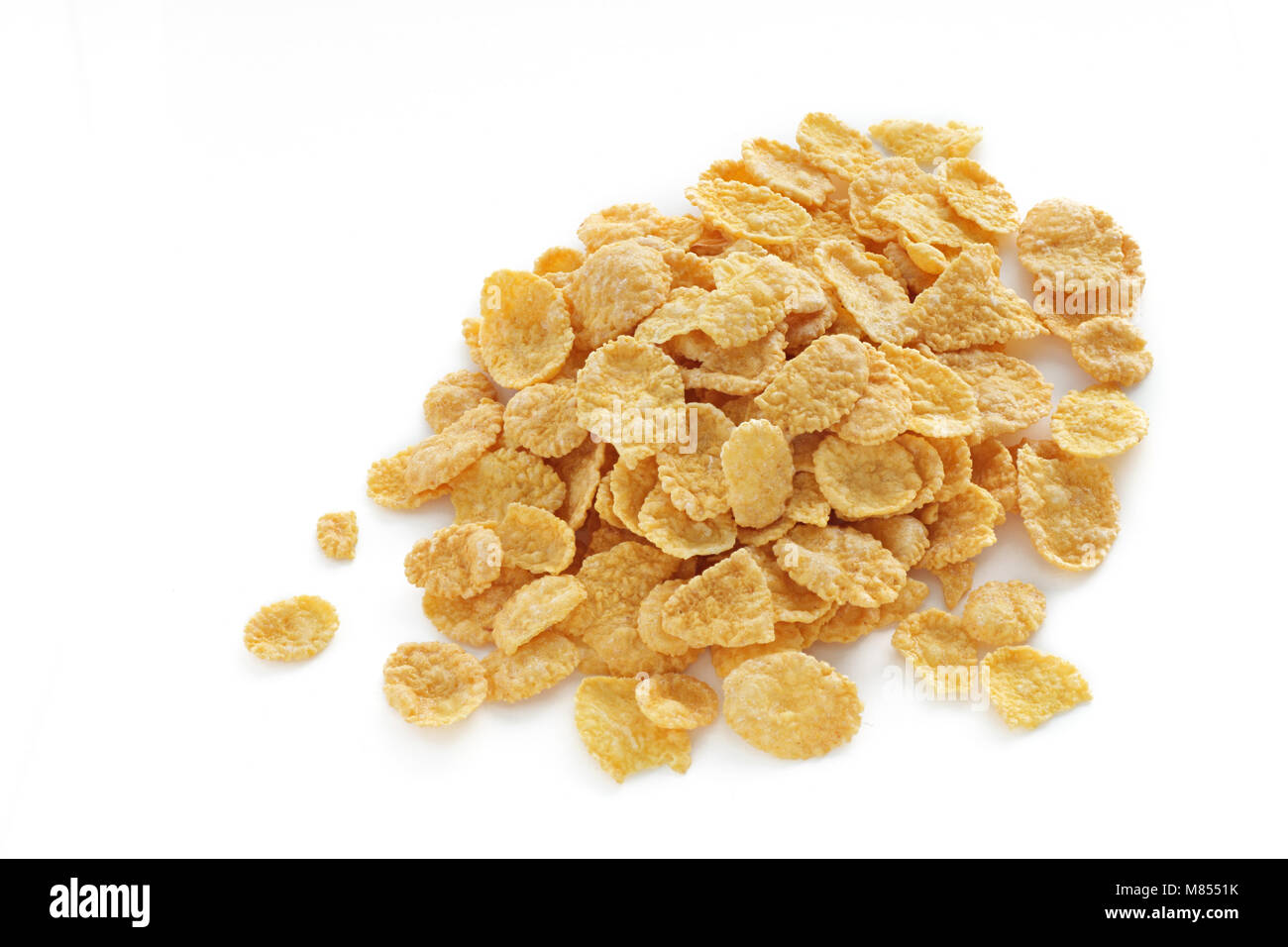 cornflakes on white background isolated Stock Photo - Alamy