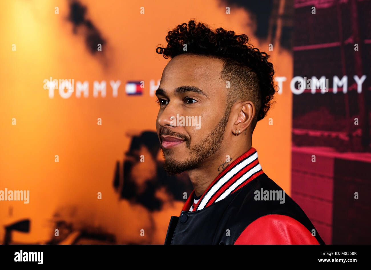 Lewis Hamilton attending a photocall to announce Formula One World ...