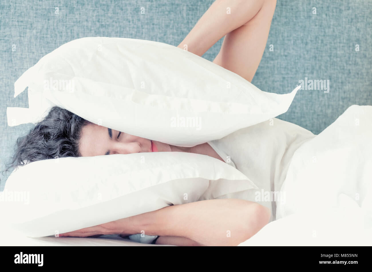 Getting out of bed grumpy hi-res stock photography and images - Alamy