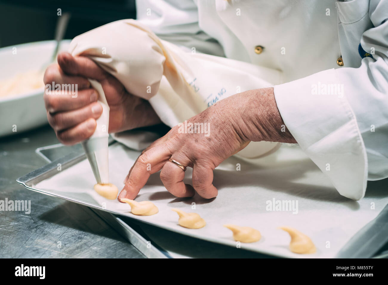 Making of french patisserie with a professional chef Stock Photo - Alamy