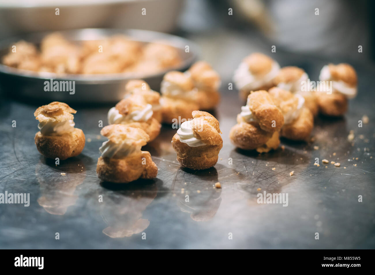 Making of french patisserie with a professional chef Stock Photo - Alamy