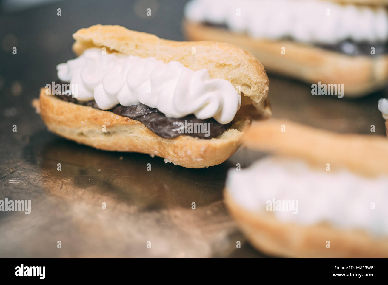 Making of french patisserie with a professional chef Stock Photo - Alamy