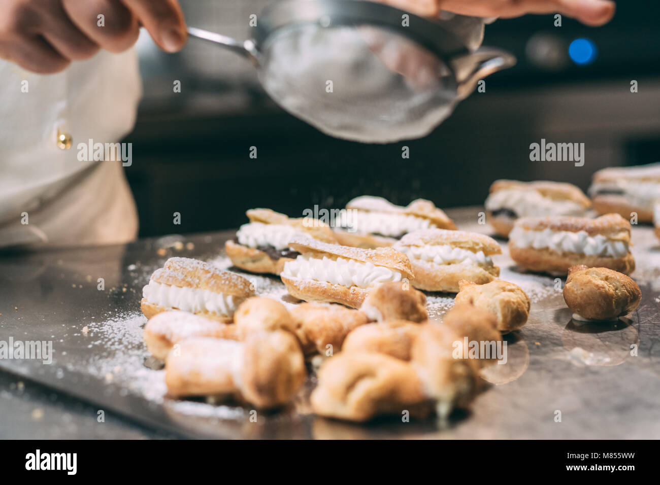 Making of french patisserie with a professional chef Stock Photo - Alamy
