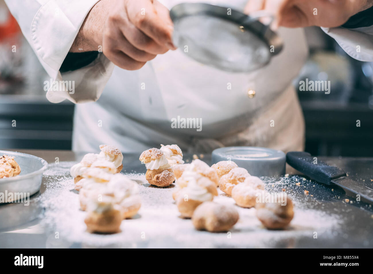 Making of french patisserie with a professional chef Stock Photo - Alamy