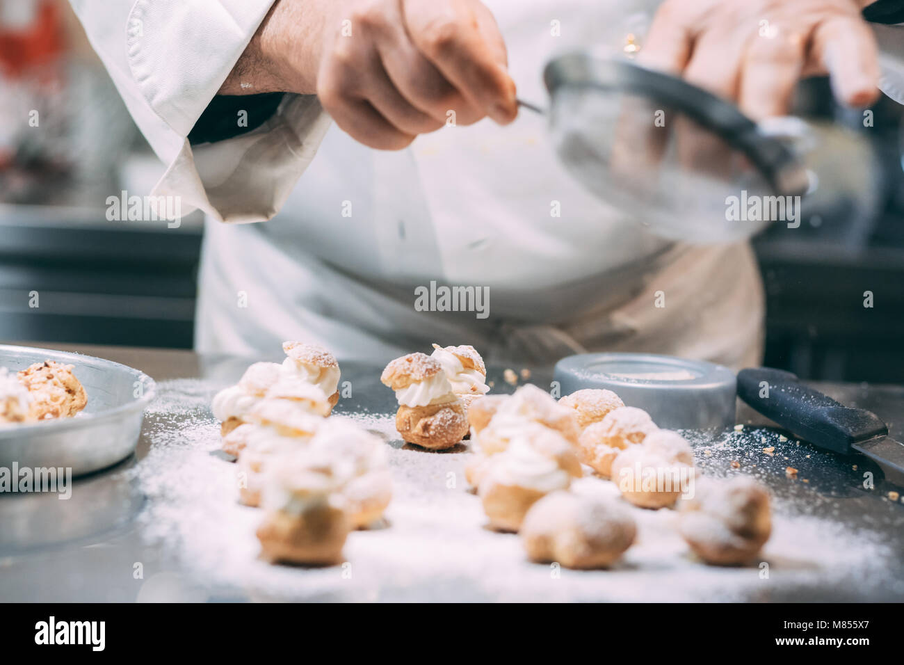 Making of french patisserie with a professional chef Stock Photo - Alamy