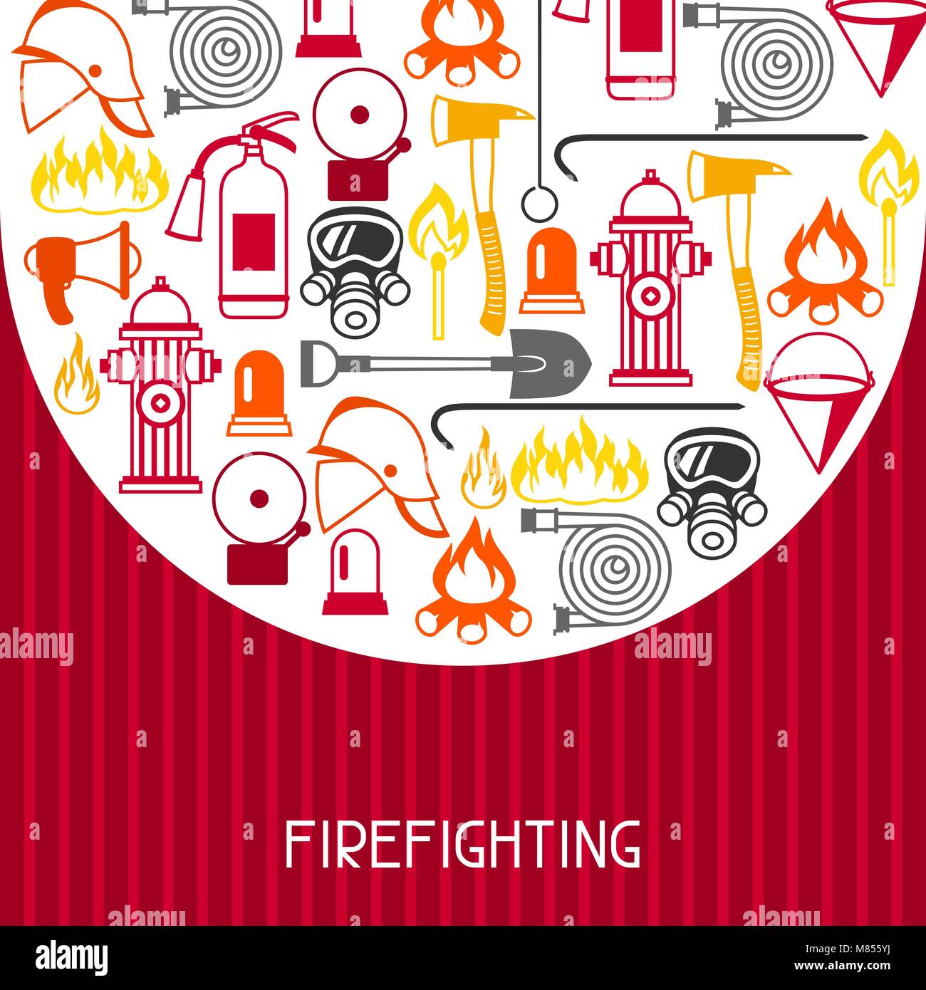 Fire safety advertising Stock Vector Images - Alamy