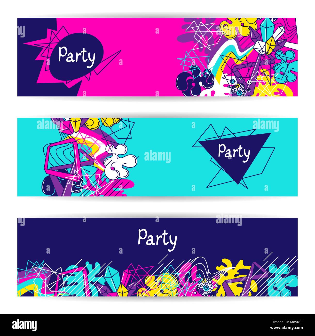 Graffiti party Stock Vector Images - Alamy