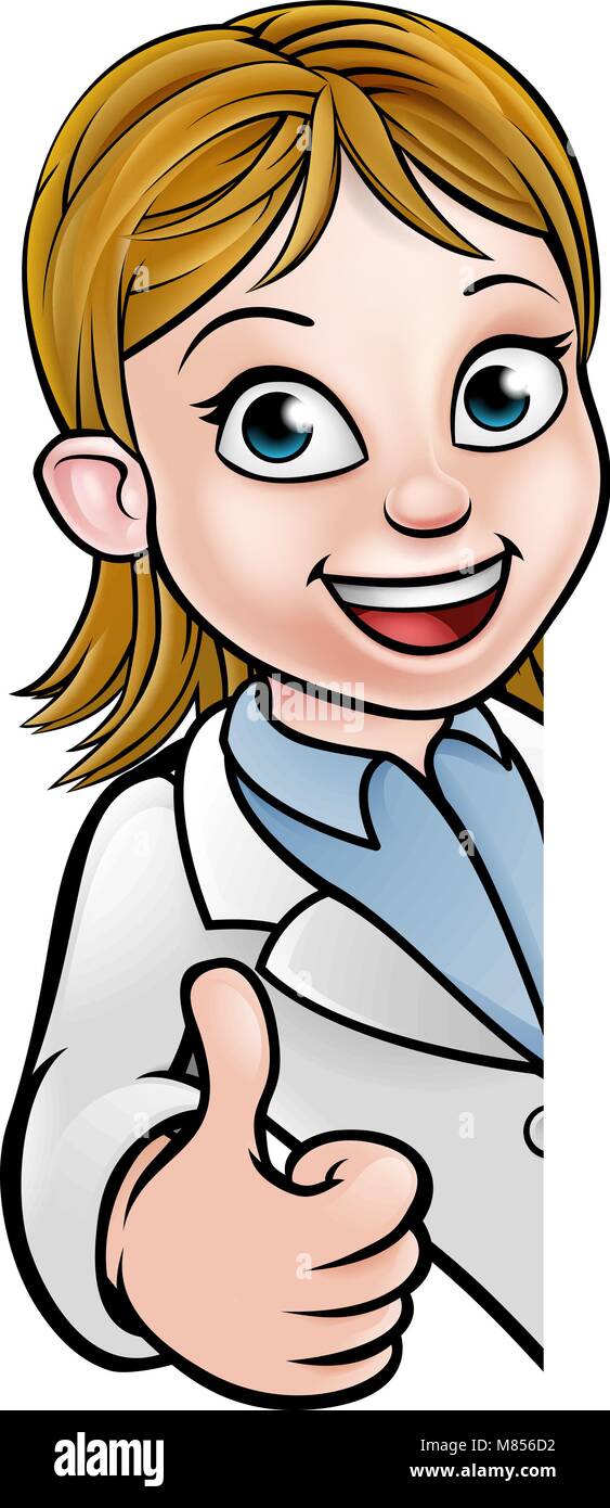 Funny Female Doctor Cartoon