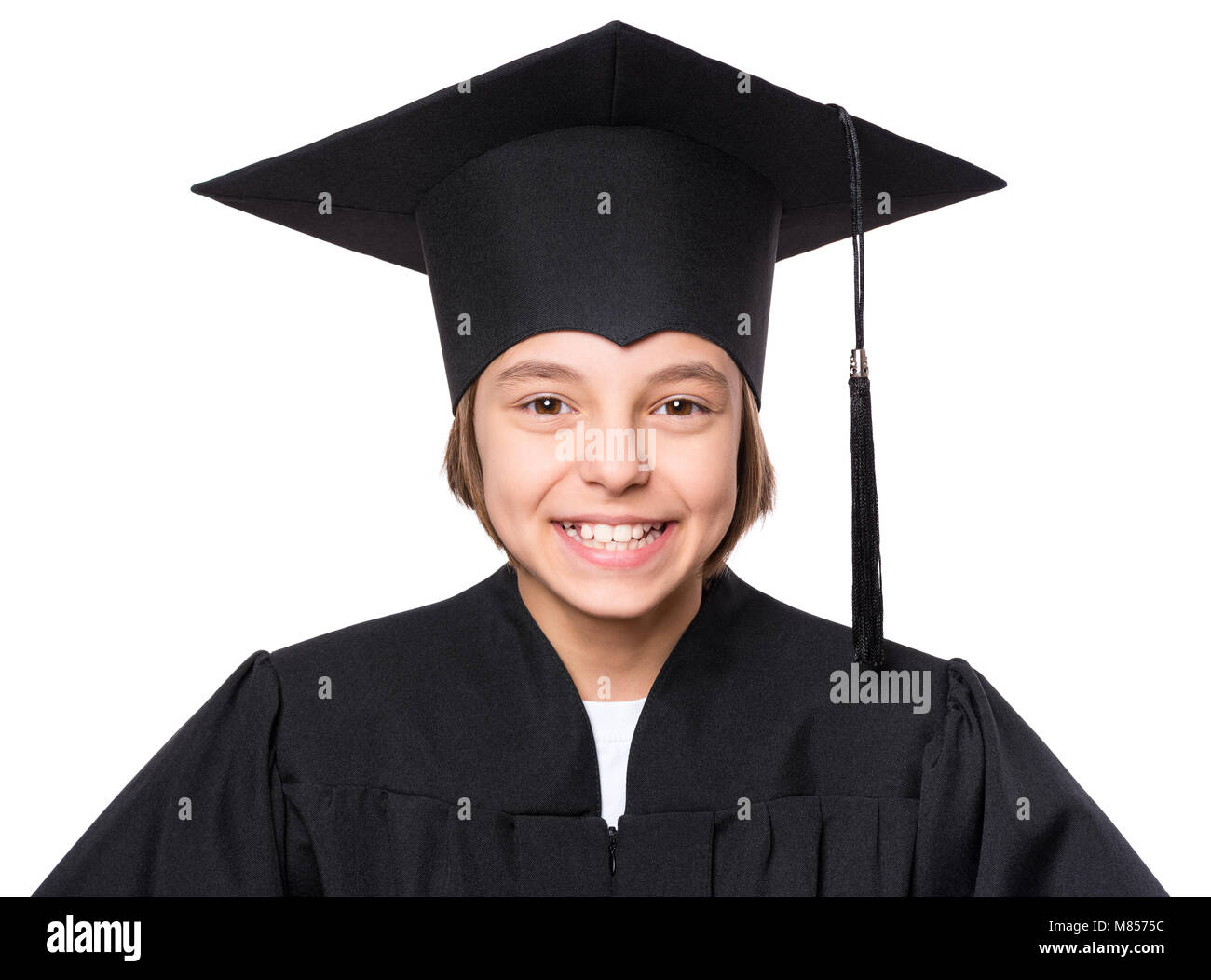 Graduate little girl student Stock Photo - Alamy