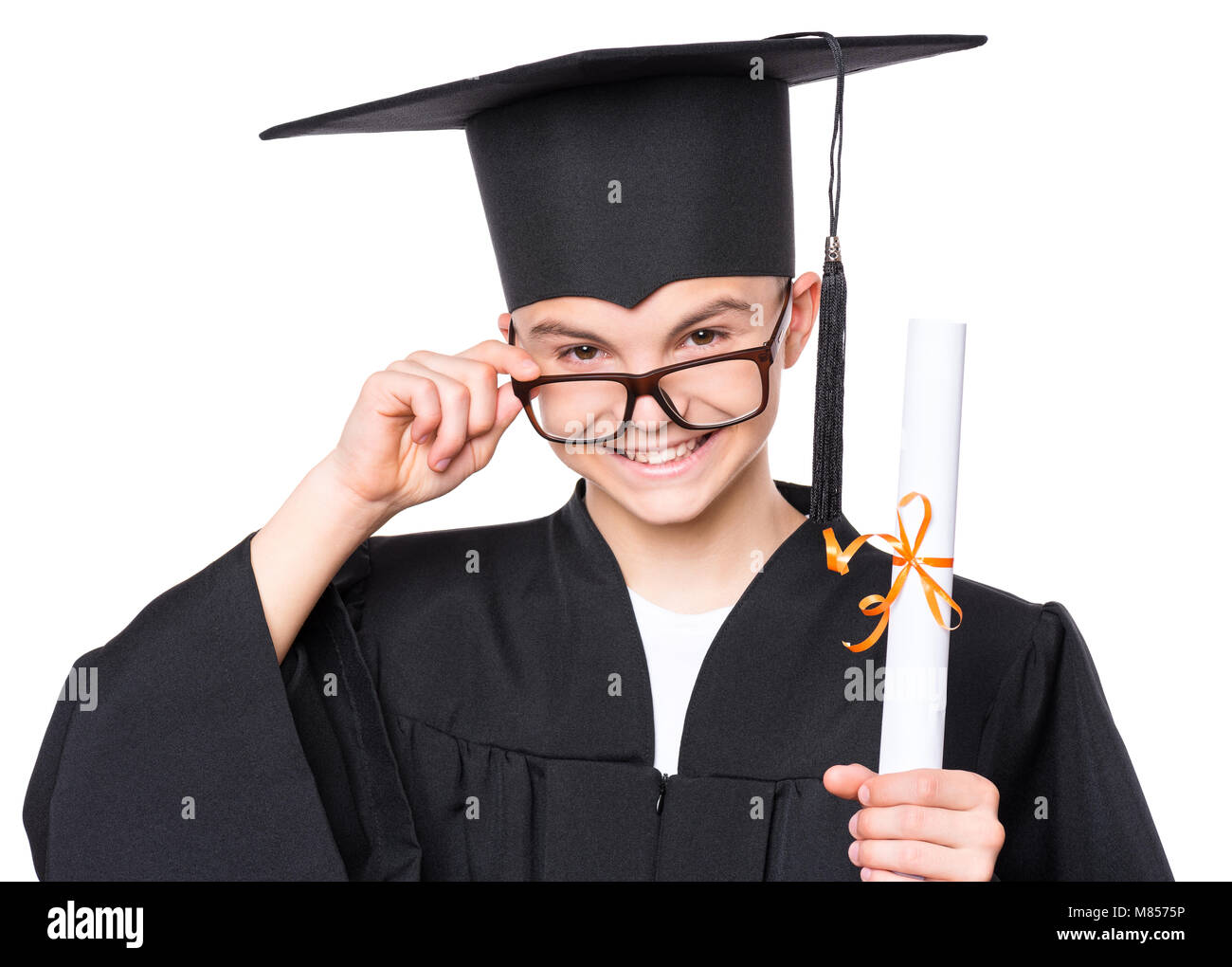 Graduate teen boy student Stock Photo - Alamy