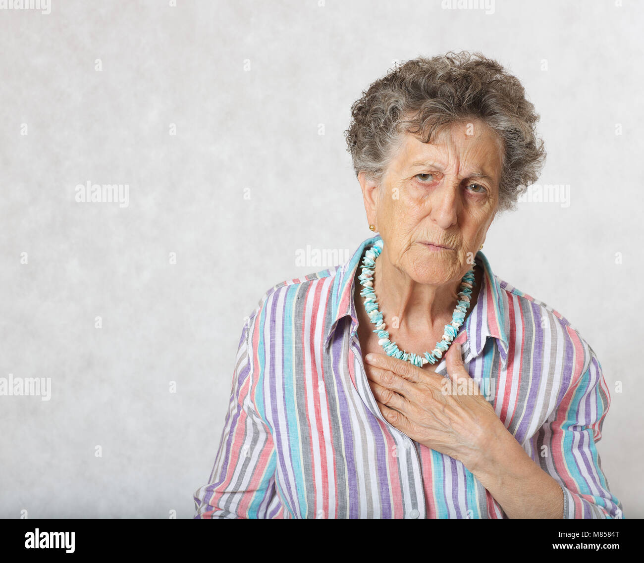 Woman suffering from suffocation hi-res stock photography and images ...