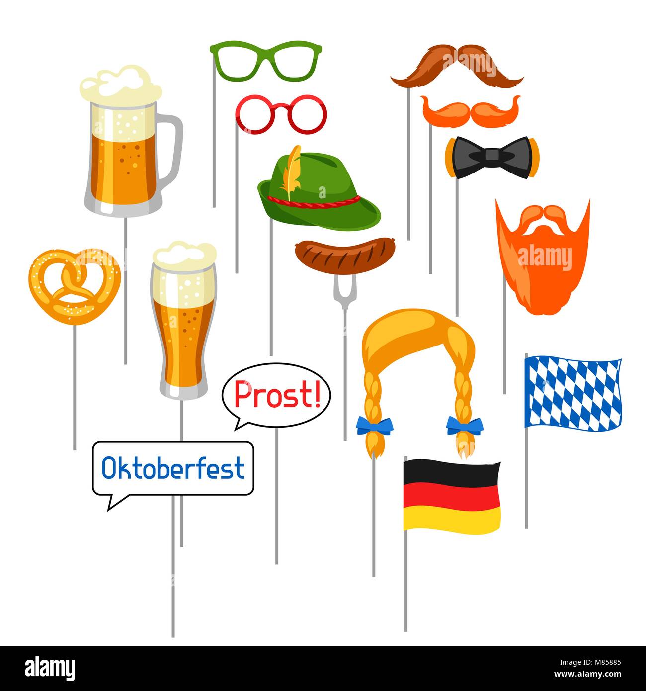 Photobooth props Stock Vector Images - Alamy