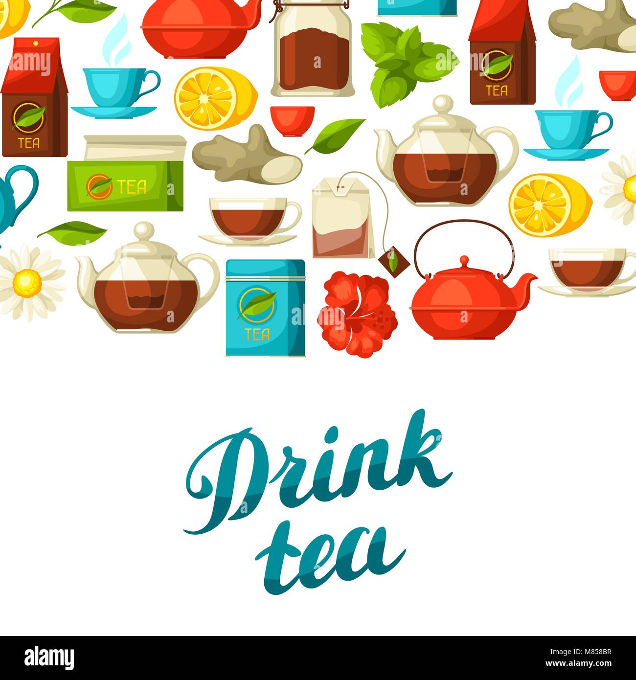 Tea advertising Stock Vector Images - Alamy