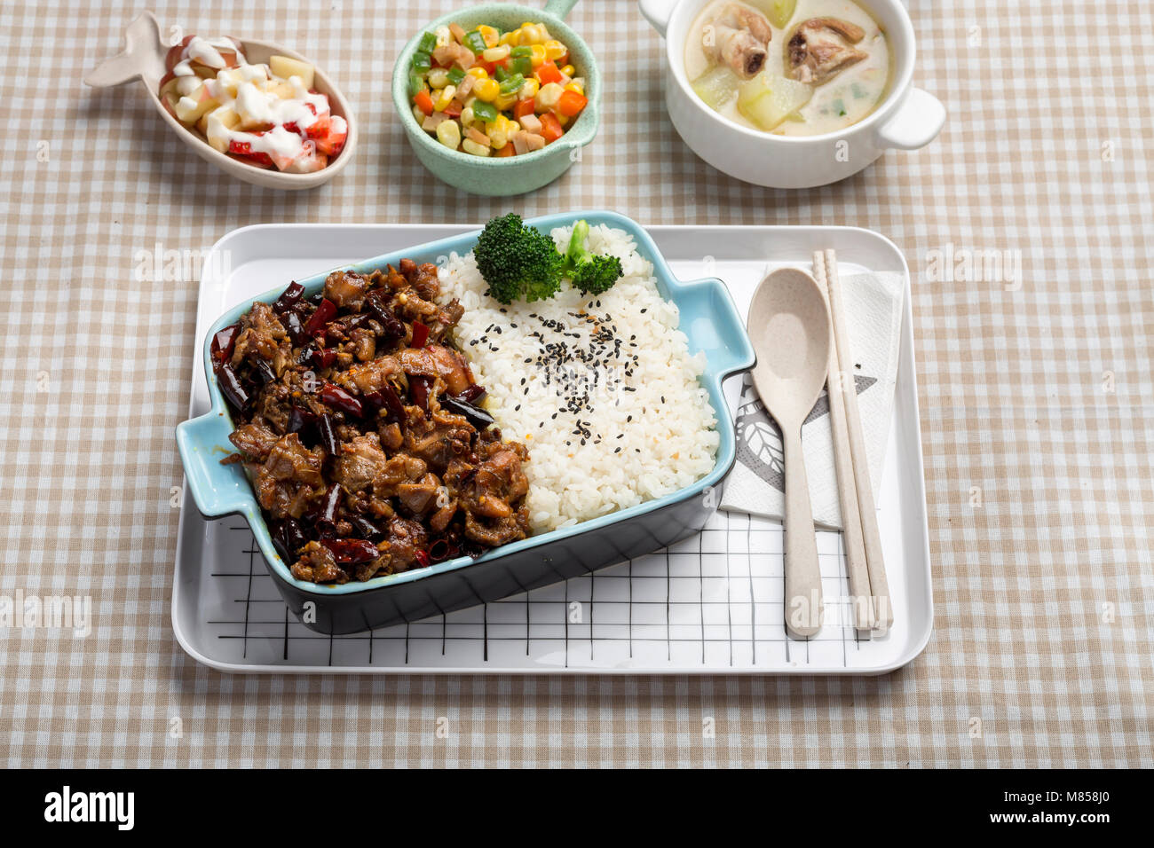 The view of Chinese fast food Stock Photo - Alamy