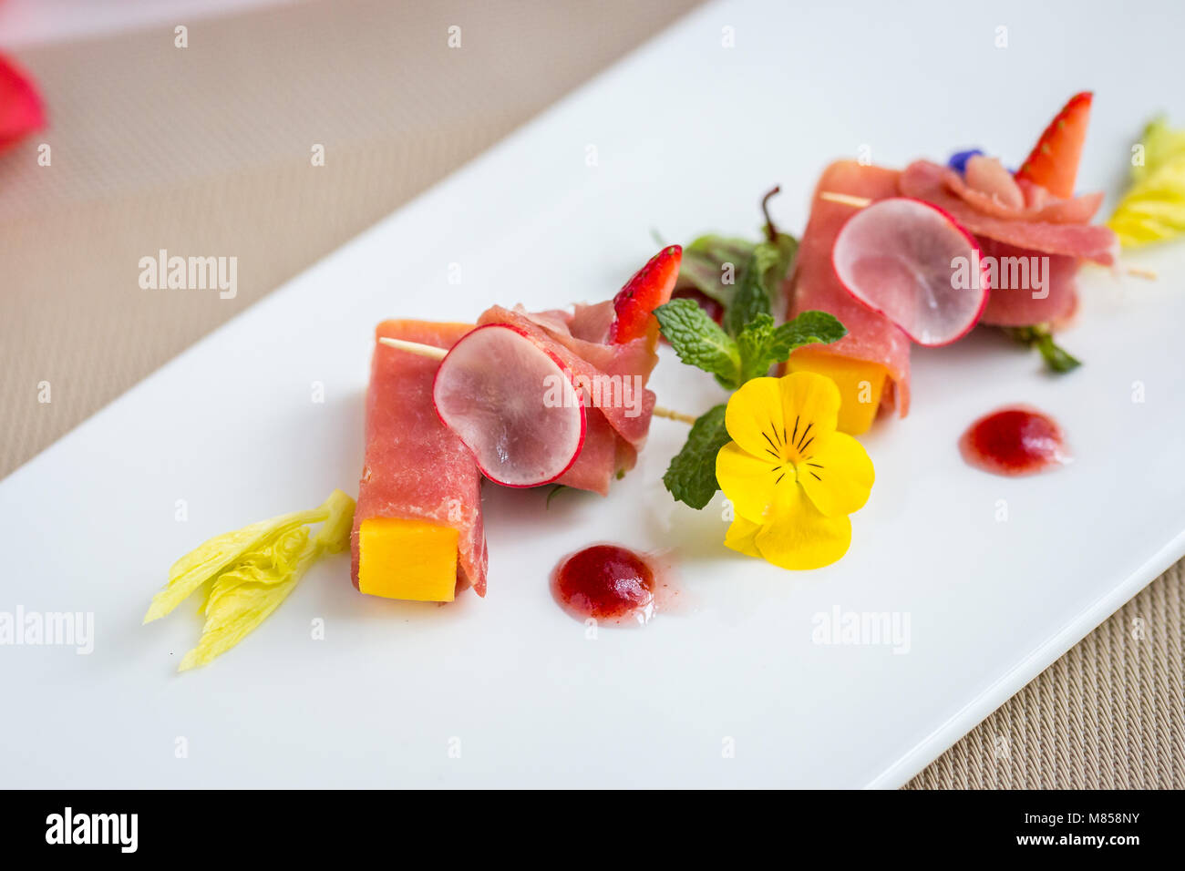 The view of French food Stock Photo - Alamy