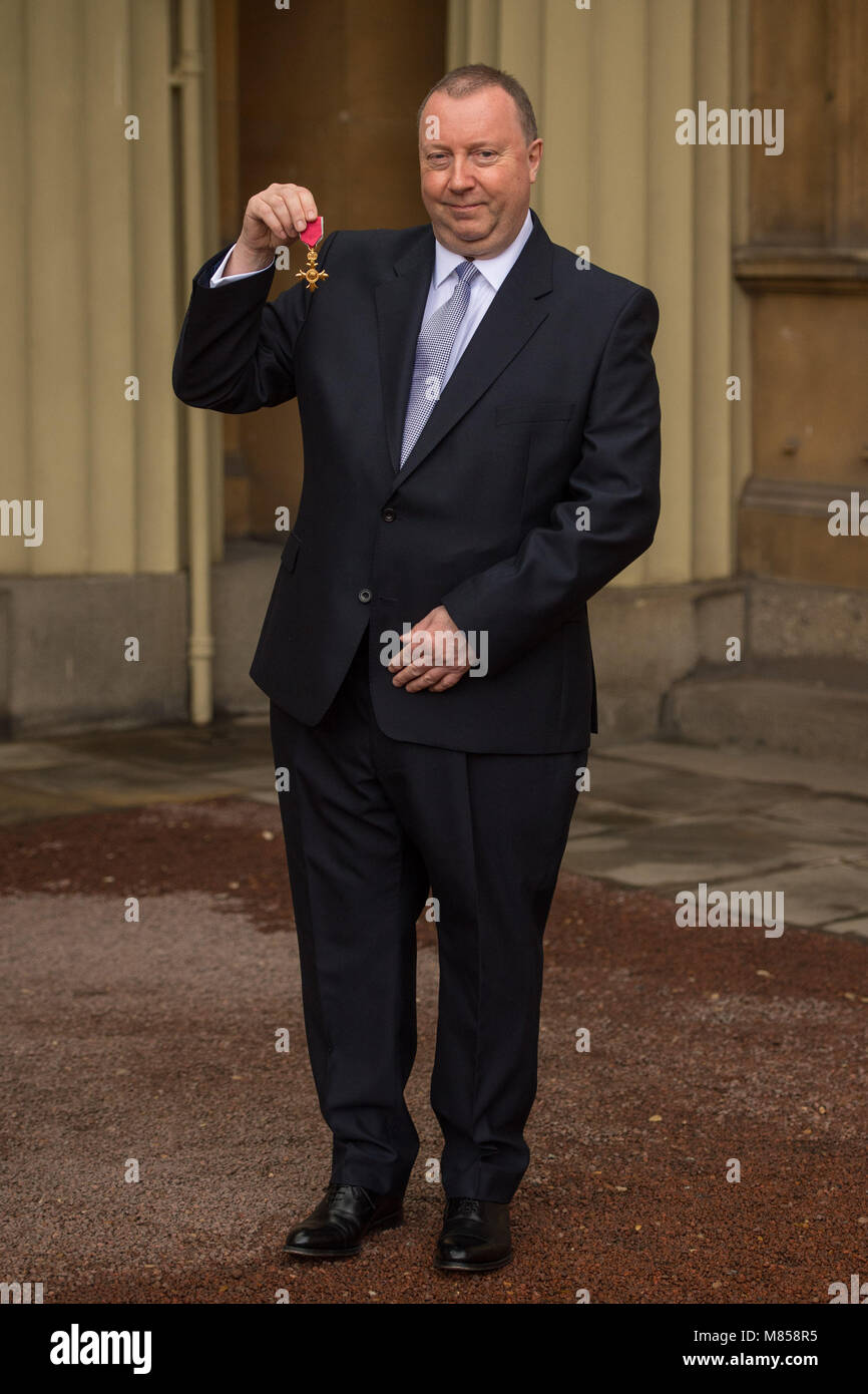 Hull's city culture manager Jonathan Pywell with his OBE medal, awarded ...