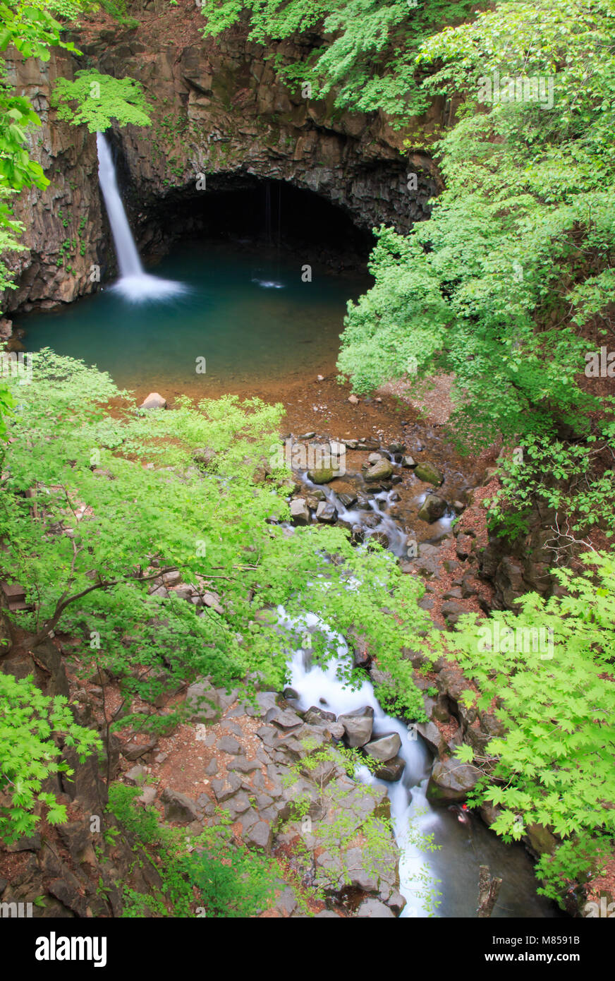 little water fall and little stream on the mountain Stock Photo - Alamy