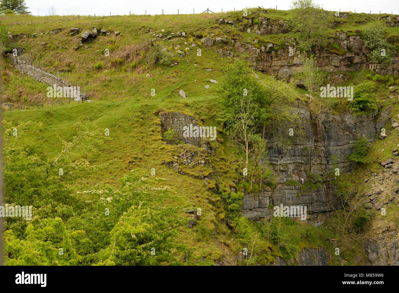 Pwll-du Quarry, Remains of the Water-balance Lift and Tramroad Stock ...