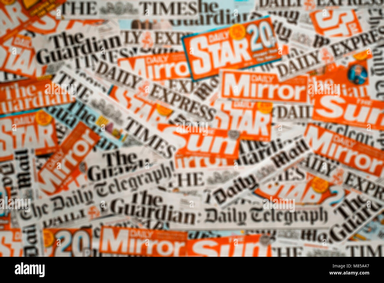 Uk newspaper logos hi-res stock photography and images - Alamy