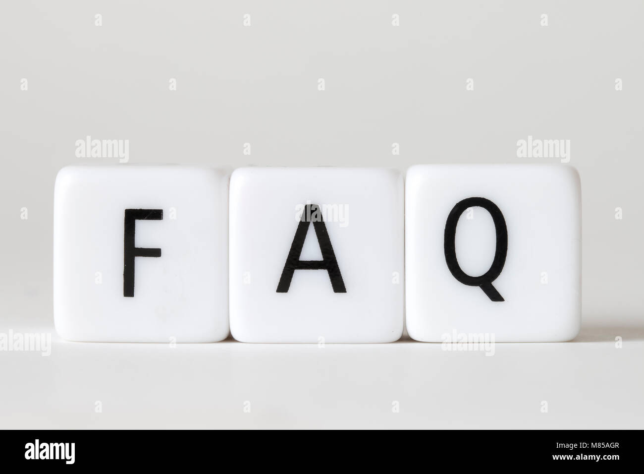 Faq font hi-res stock photography and images - Alamy