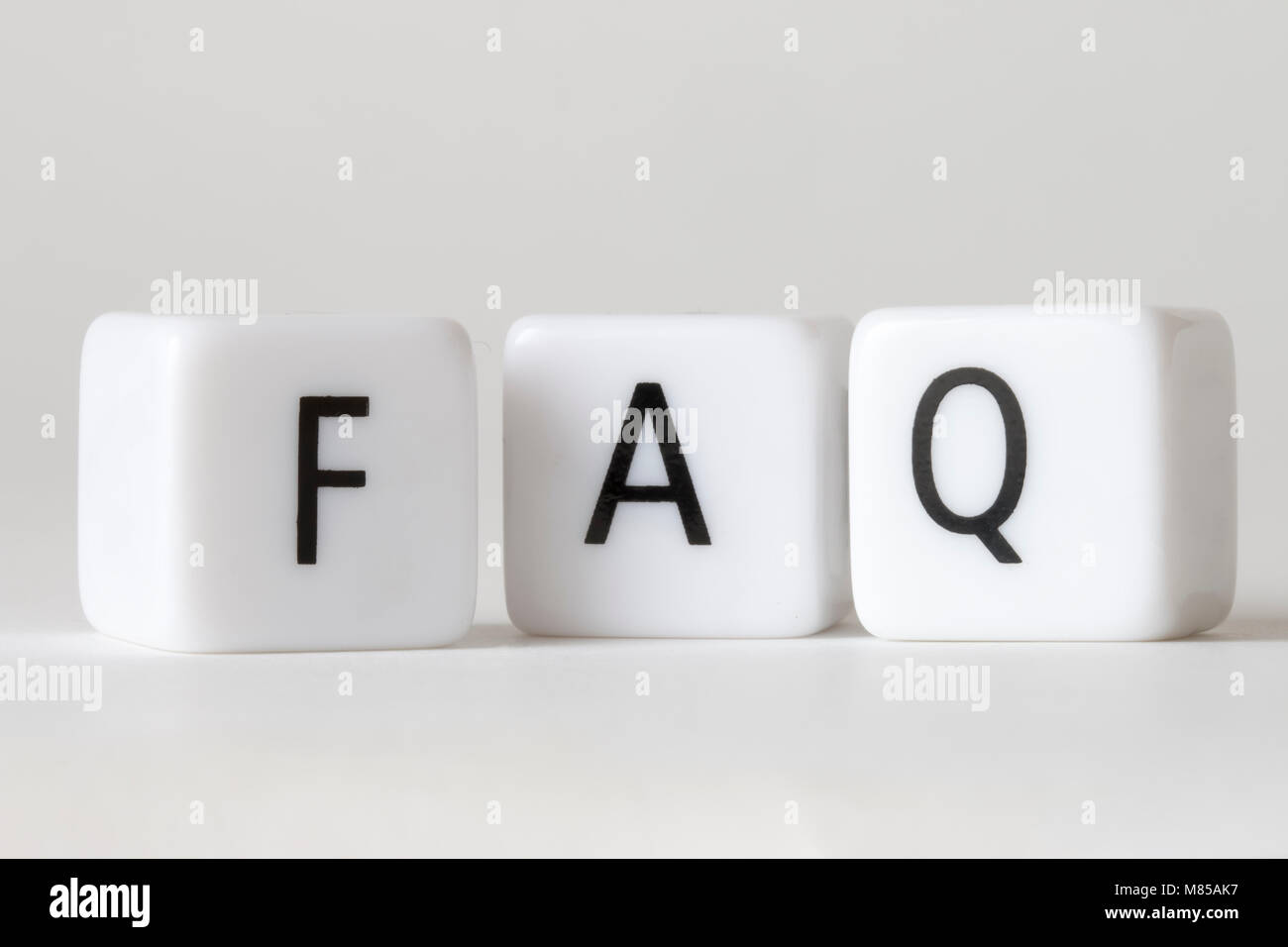 Faq font hi-res stock photography and images - Alamy