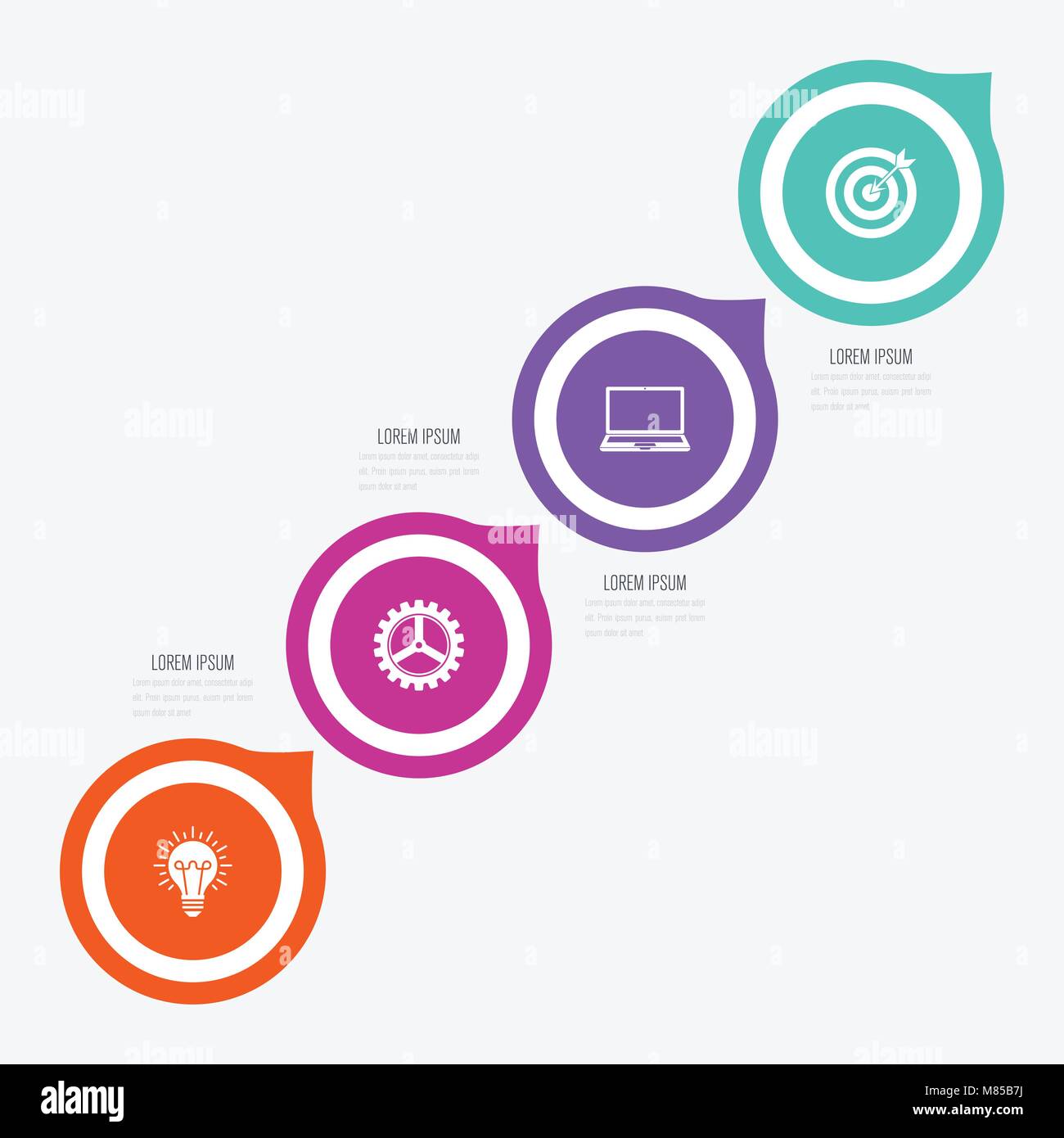 Vector illustration infographics 4 options Stock Vector Image & Art - Alamy