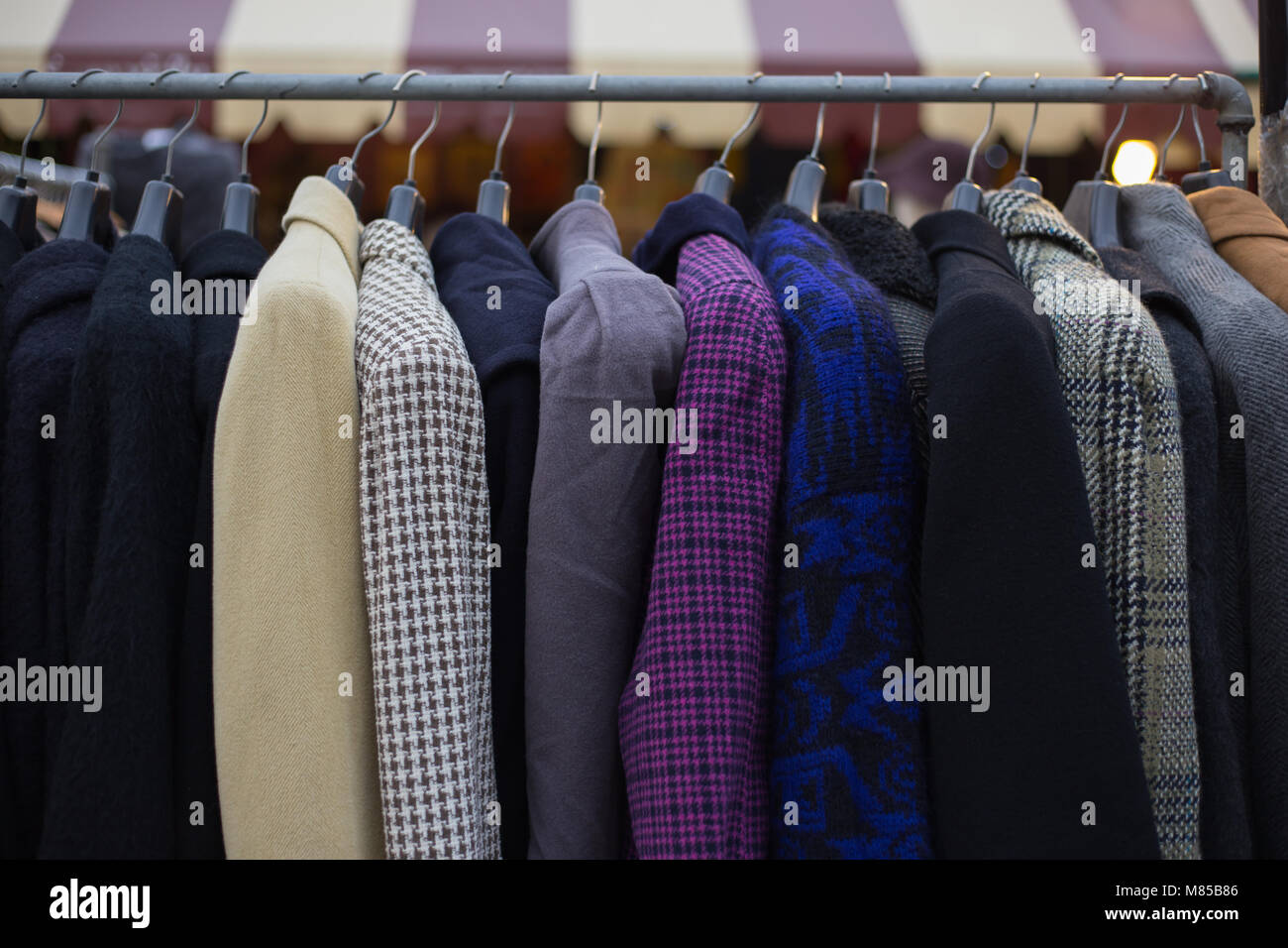 Rack and coats hi-res stock photography and images - Alamy