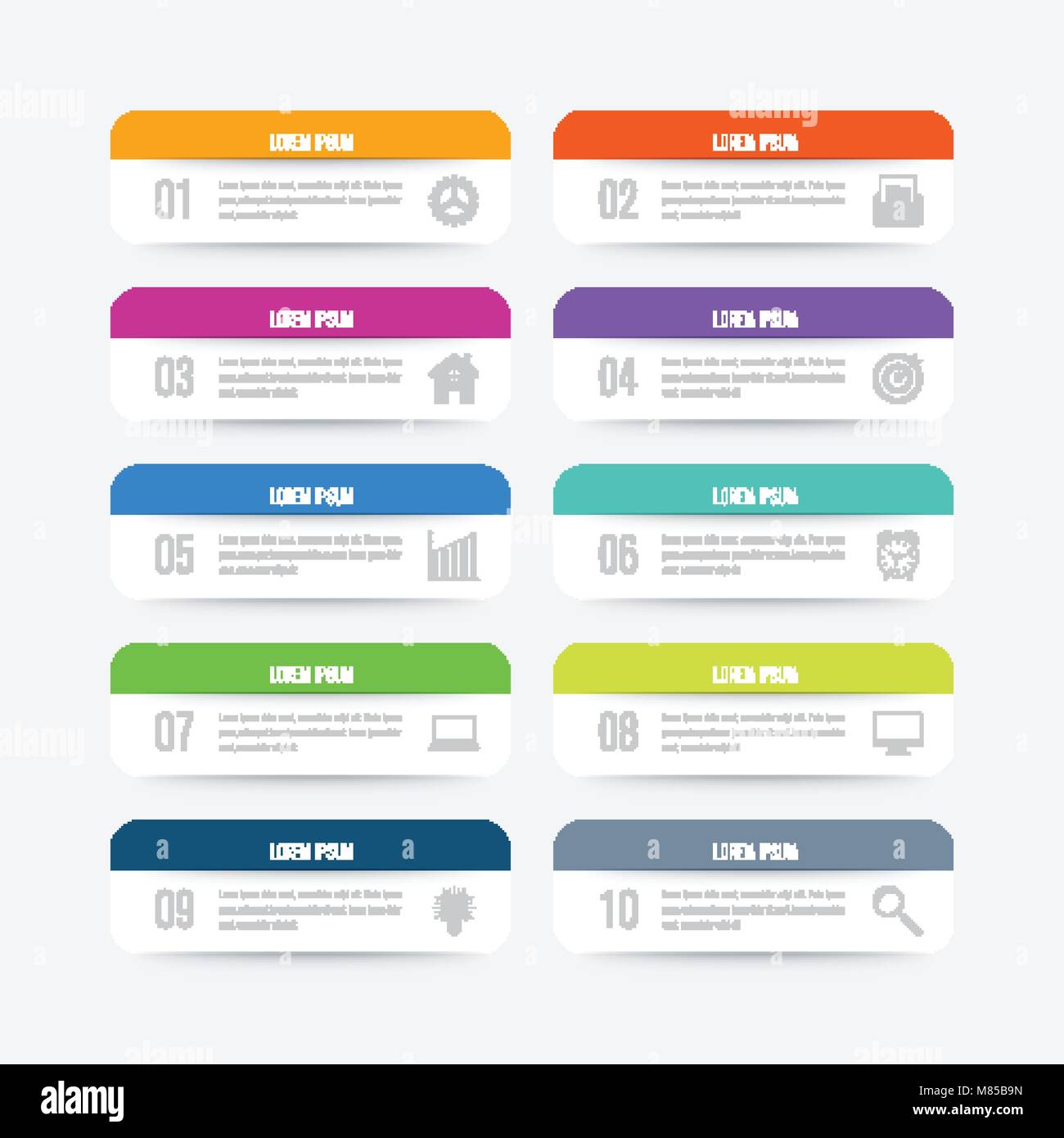 Vector illustration infographics 10 options Stock Vector Image & Art ...