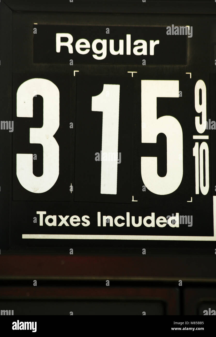 Signs showing high gas prices Stock Photo - Alamy