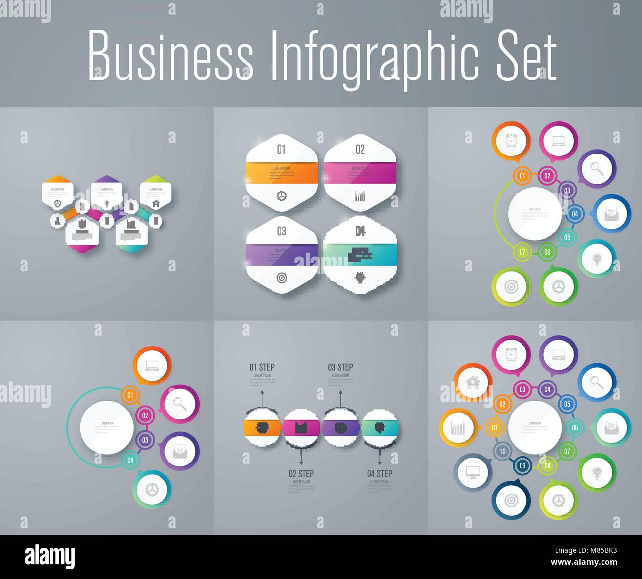 Set with infographics Stock Vector Image & Art - Alamy