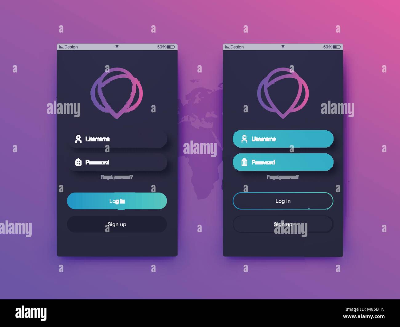 Vector Illustration of screens and web concept Stock Vector Image & Art ...