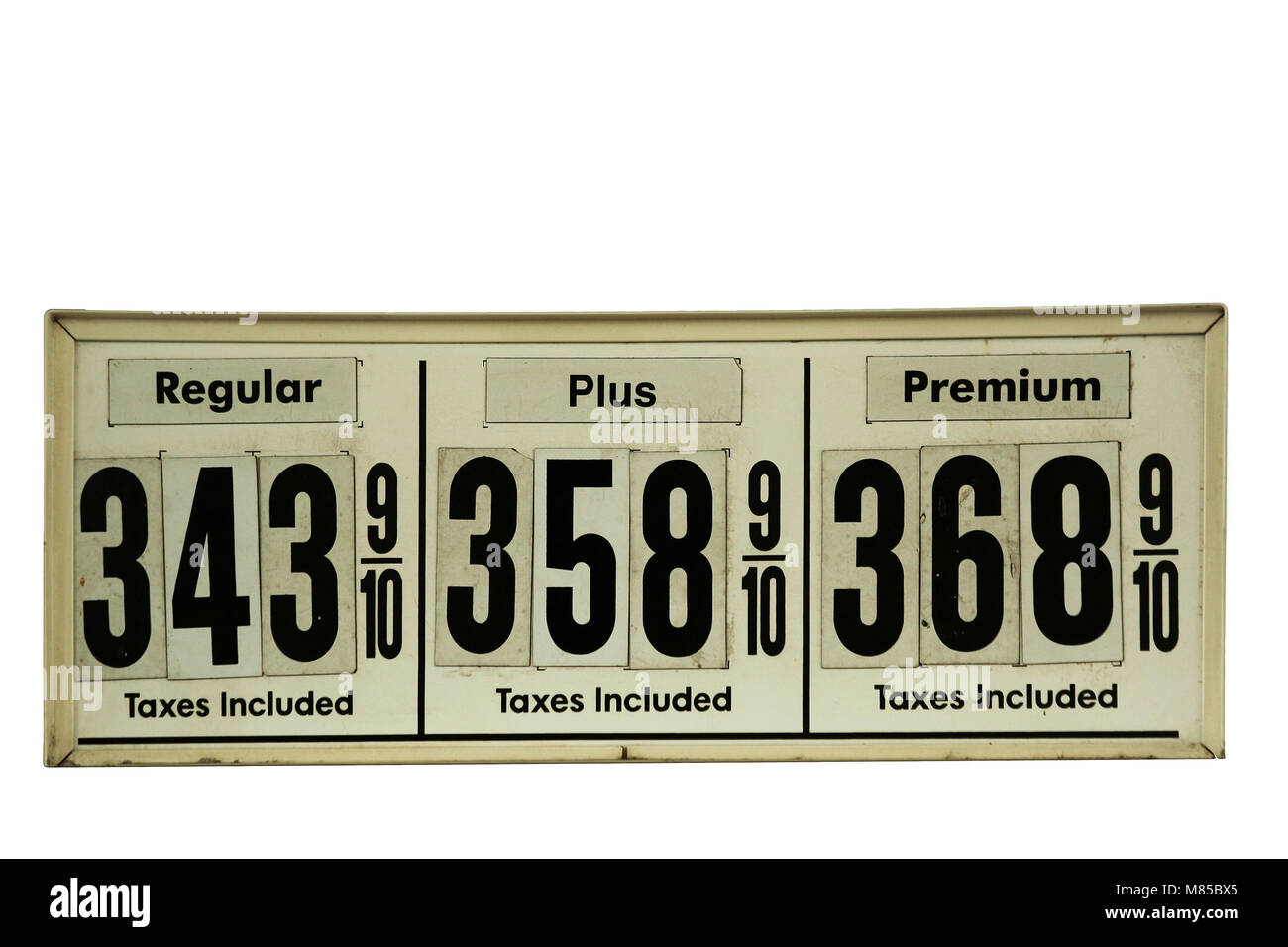 Signs showing high gas prices Stock Photo - Alamy