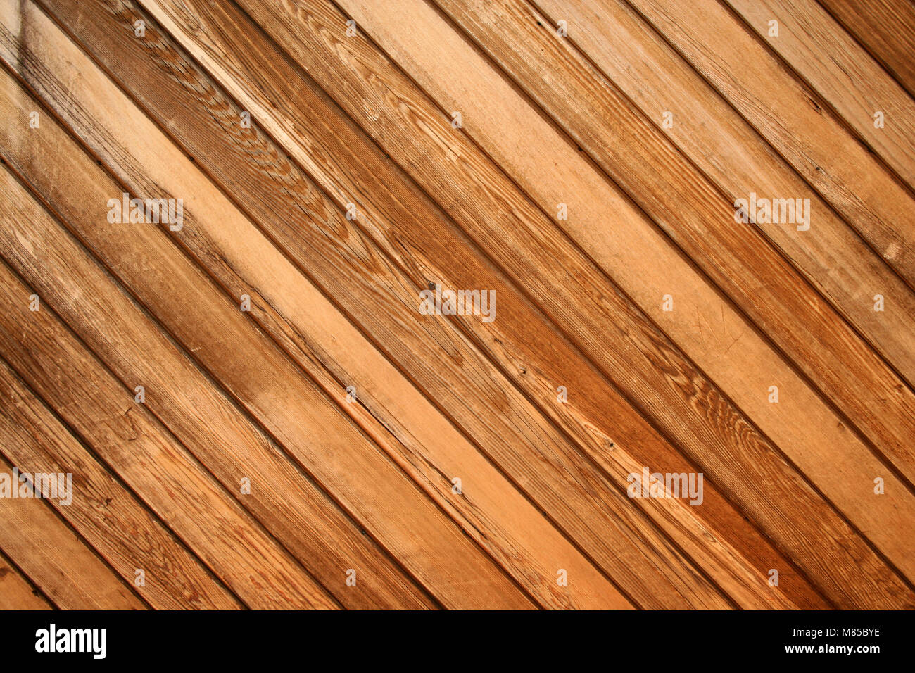 A angled wooden background image Stock Photo - Alamy