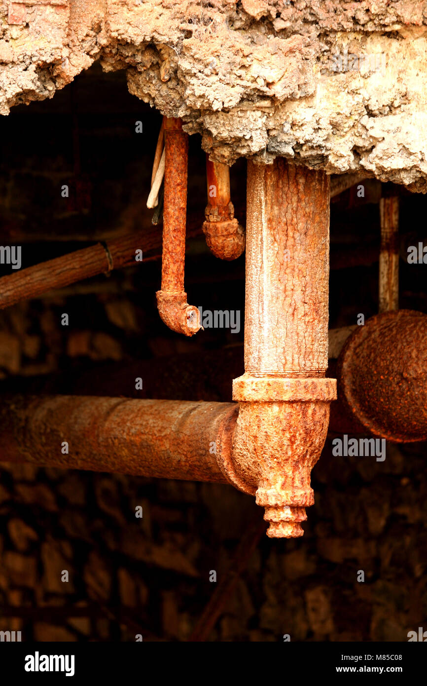 Some Old rusty pipes imge Stock Photo - Alamy